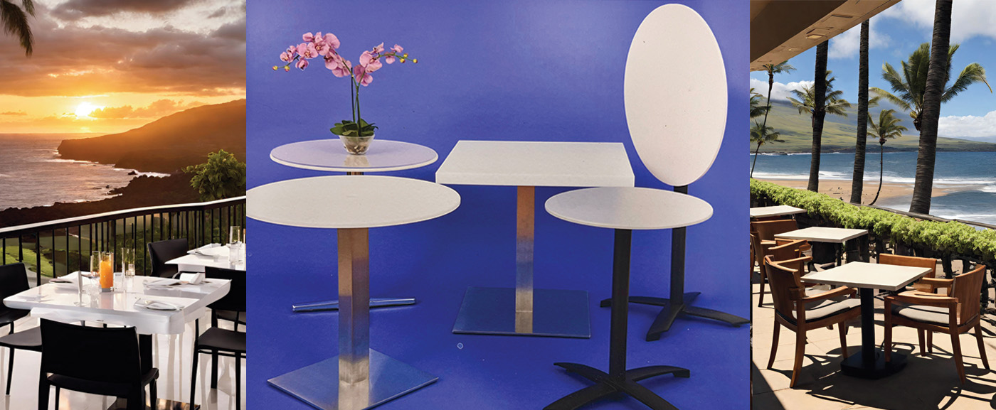 Outdoor Table Tops - Maui PlexiGlass LLC